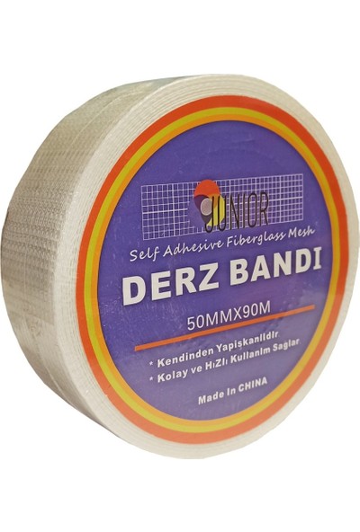 Junior Yapışkanlı Alçıpan Bandı Derz Bandı 5 cm x 90 M