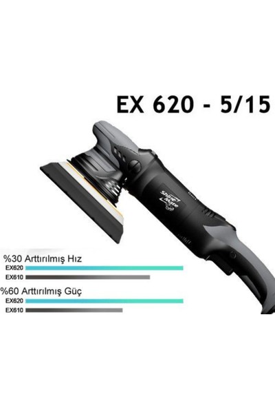 Shine Mate EX620 5/15 125 mm Orbital Deluxe Polisaj Makinesi