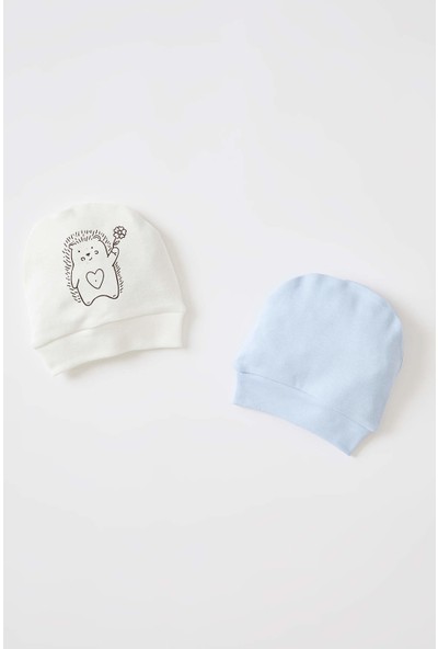 DeFacto Erkek Bebek Baskılı Yeni Doğan 2'li Bere W3731A221Au DeFacto Erkek Bebek Baskılı Yeni Doğan 2'li Bere W3731A221Au