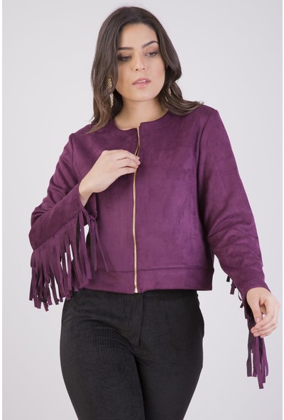 Apsen Fermuarlı Süet Mont 6500/50 Apsen Fermuarlı Süet Mont 6500/50