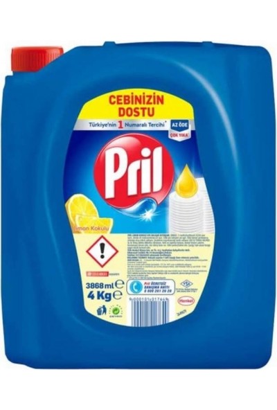 Pril Bulaşık Deterjanı 4 lt Pril Bulaşık Deterjanı 4 lt