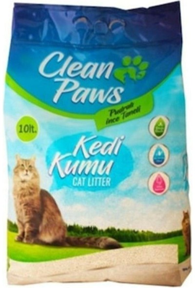 Clean Paws Ince Taneli Pudra Kokulu Topaklanan Kedi Kumu 10 lt x 1 Adet Clean Paws Ince Taneli Pudra Kokulu Topaklanan Kedi Kumu 10 lt x 1 Adet