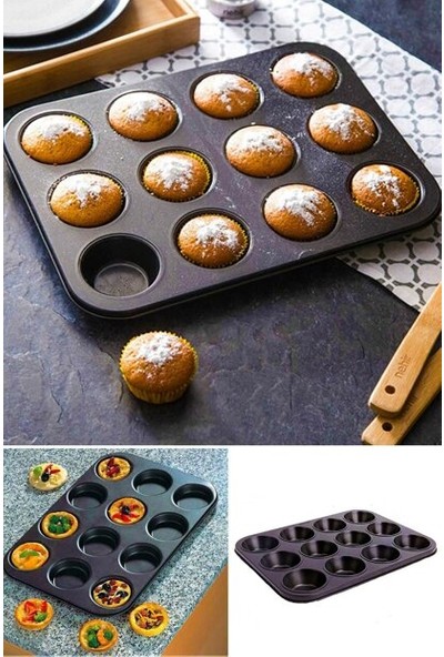 Eminhome Muffin Kek Kalıbı 12 Li