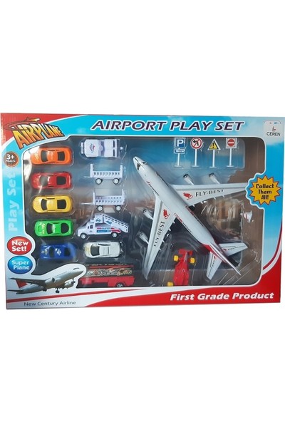 Ceren Havaalanı Oyun Seti Büyük Kutulu
