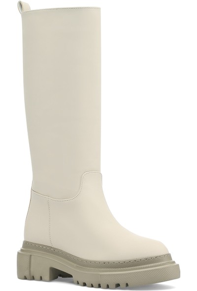Nine West Izzy2 1pr Bej Kadın Düz Çizme
