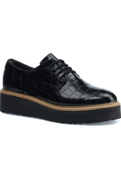 Butigo Mary 1pr Siyah Kadın Oxford Ayakkabı