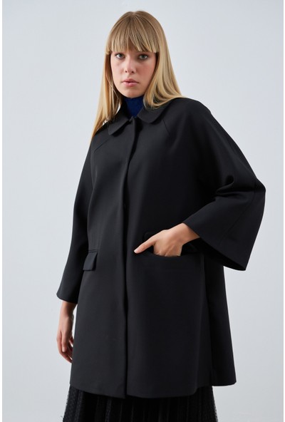 Gusto Bebe Yakalı Kaftan - Siyah