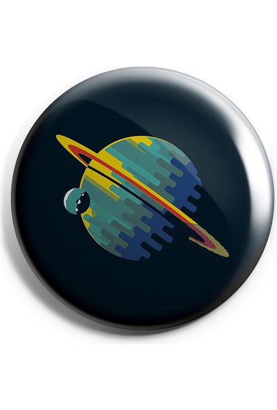 Hasbihal Jüpiter Iğneli Çanta Rozeti