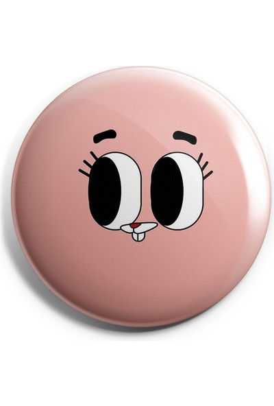 Hasbihal Gumball Tasarımları V11 Iğneli Çanta Rozeti