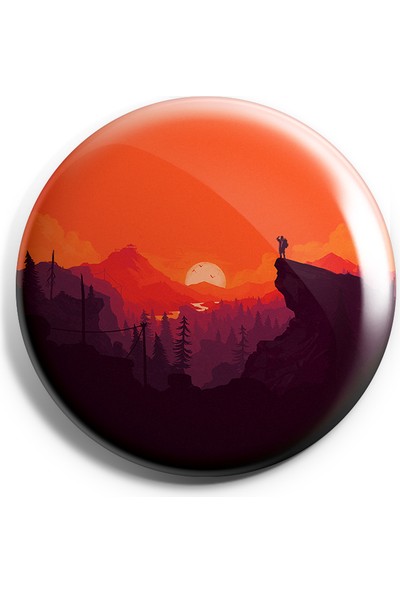 Hasbihal Doğa ve Insan Iğneli Çanta Rozeti