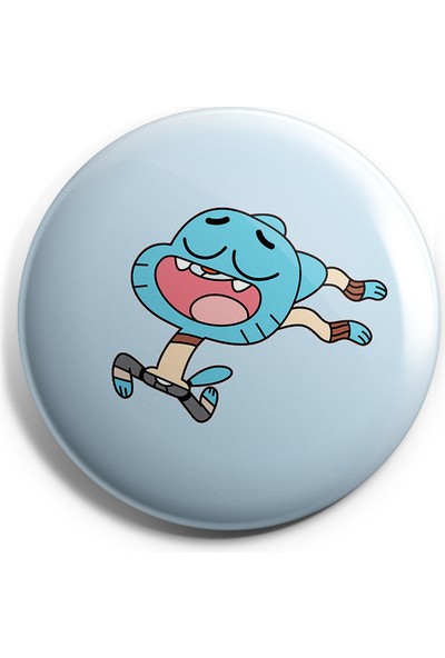 Hasbihal Gumball Tasarımları V5 Iğneli Çanta Rozeti