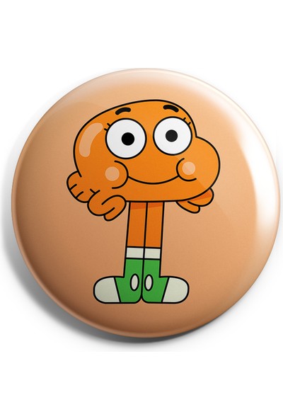 Hasbihal Gumball Tasarımları V1 Iğneli Çanta Rozeti