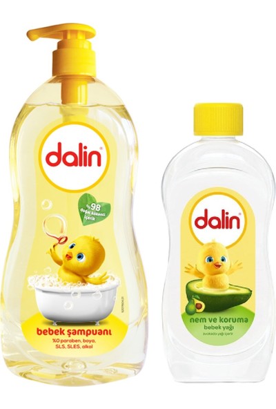 Dalin Klasik Bebek Şampuanı 700ML + 100ML Nem ve Koruma Yağı Dalin Klasik Bebek Şampuanı 700ML + 100ML Nem ve Koruma Yağı