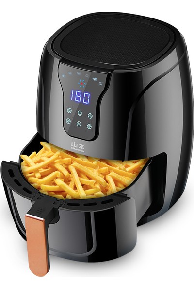 SW Future Hava Fritöz Ev Büyük Kapasiteli 4.5 Litre Akıllı LCD Fritöz Çok Fonksiyonlu (Yurt Dışından) SW Future Hava Fritöz Ev Büyük Kapasiteli 4.5 Litre Akıllı LCD Fritöz Çok Fonksiyonlu (Yurt Dışından)