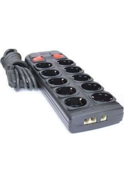 Rewel 325002 Sistem Grup Priz 10'lu 2 Anahtarlı - 3m