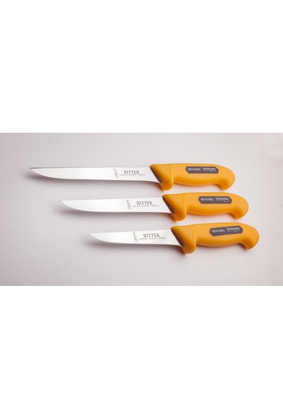 Solingen 3'lü Kasap Bıçağı Seti 13 x 15 x 18 cm. Solingen 3'lü Kasap Bıçağı Seti 13 x 15 x 18 cm.