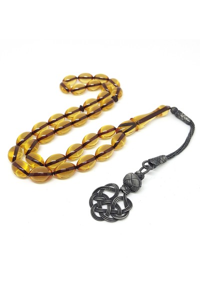 Neyhane Tesbih & Gümüş Ateş Kehribar 1000 Ayar Kazaz Püsküllü Tesbih Neyhane Tesbih & Gümüş Ateş Kehribar 1000 Ayar Kazaz Püsküllü Tesbih