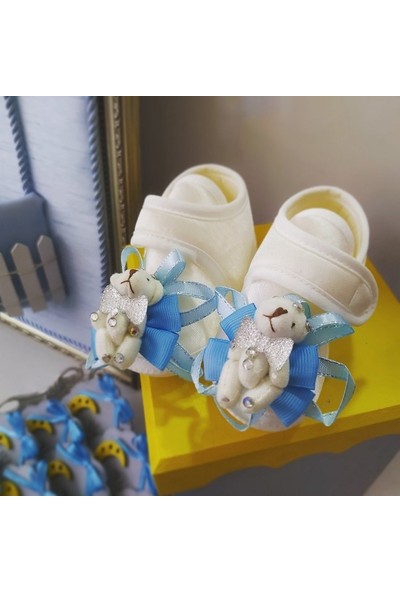 Beyaz Gelincik Tasarım Yenidoğan Erkek Bebek Ayıcıklı Ayakkabı Beyaz Gelincik Tasarım Yenidoğan Erkek Bebek Ayıcıklı Ayakkabı