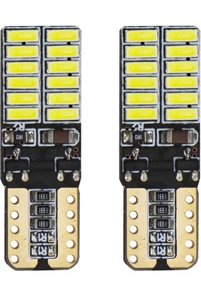 Gürler Oto Aksesuar T10 LED Ampül 24-Ledli 12V 5W Park LED Plaka LED Tavan LED Beyaz 2 Adet Gürler Oto Aksesuar T10 LED Ampül 24-Ledli 12V 5W Park LED Plaka LED Tavan LED Beyaz 2 Adet