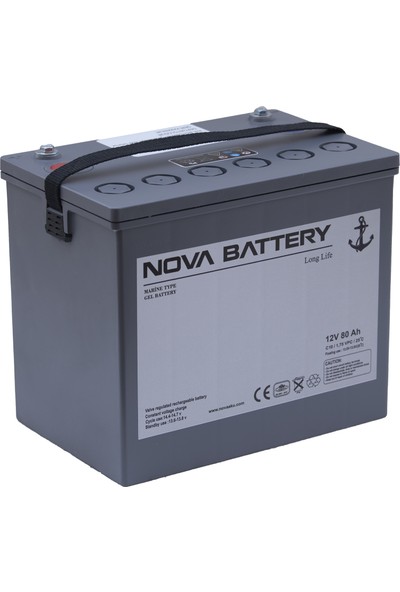 Nova Akü 12V 80Ah Marin Jel Akü