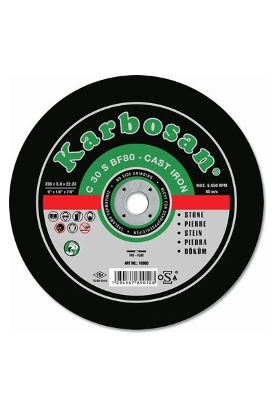 Karbosan 230X3.0 Metal Kesme Taşı Karbosan 230X3.0 Metal Kesme Taşı