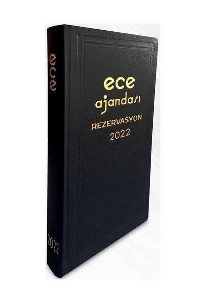 Ece Ajandası 2022 Avrasya 2021 Rezervasyon Ajandası 17 x 33 cm