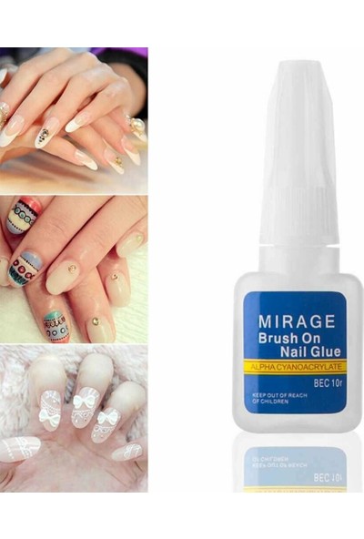 Mirage Fırçalı Tırnak Yapıştırıcısı
