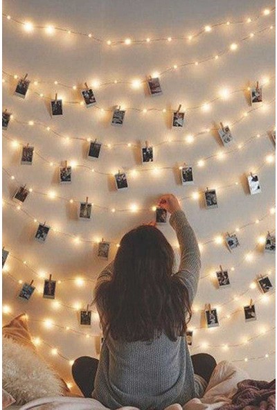 Deha Moda 3 Metre Pilli Sarı Peri LED Işık ( 3 Animasyonlu )15 Adet Küçük Mandal Hediyeli Deha Moda 3 Metre Pilli Sarı Peri LED Işık ( 3 Animasyonlu )15 Adet Küçük Mandal Hediyeli