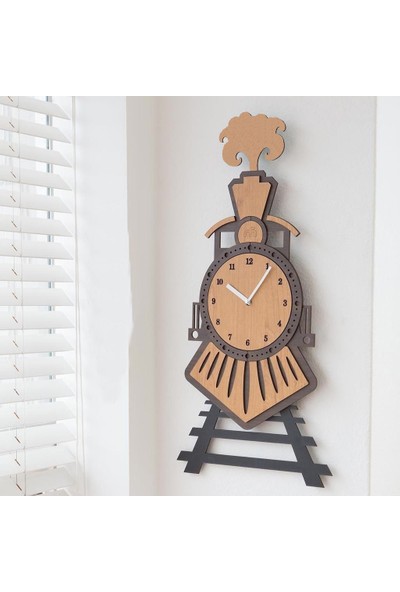 Ahşap Toys Dekoratif Ahşap Tasarım Duvar Saati - 17