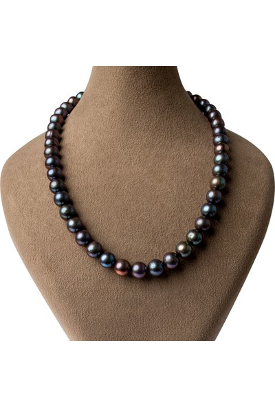 Pearls in Ocean Siyah Renk Inci Kolye Joy Serisi 405 Pearls in Ocean Siyah Renk Inci Kolye Joy Serisi 405