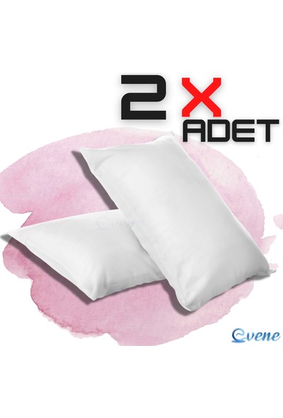 Evene Yastık Boncuk Elyaf 2 Adet Antibakteriyel Dolgu Extra Yumuşak Uyku Yastığı Pamuklu Dikişli Kılıf 700 Evene Yastık Boncuk Elyaf 2 Adet Antibakteriyel Dolgu Extra Yumuşak Uyku Yastığı Pamuklu Dikişli Kılıf 700
