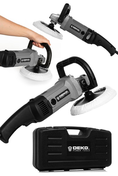 Dekopro Power Tools Alman 3000 Watt 6 Kademe Devir Ayarlı Profesyonel Pasta Cila Polisaj Makinesi Gri Dekopro Power Tools Alman 3000 Watt 6 Kademe Devir Ayarlı Profesyonel Pasta Cila Polisaj Makinesi Gri
