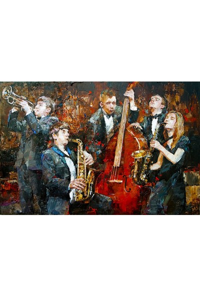 Lily Hobbyland Müzisyenler Sayılarla Boyama Çerçeveli Tuval seti 90 x 110 cm Lily Hobbyland Müzisyenler Sayılarla Boyama Çerçeveli Tuval seti 90 x 110 cm