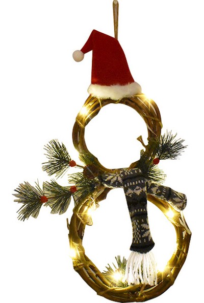 Xhome 54 cm Işıklı Yılbaşı Çelenk Dekorasyonu (Yurt Dışından) Xhome 54 cm Işıklı Yılbaşı Çelenk Dekorasyonu (Yurt Dışından)