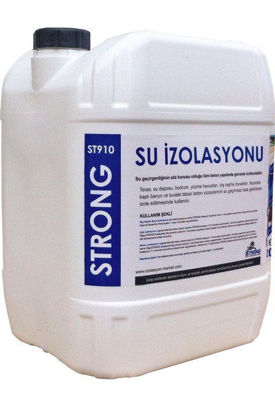 Strong Dsmax Sıvı Akrilik Bazlı Su Yalıtım Malzemesi Strong Yapı Kimyasalları ST910 20 kg Strong Dsmax Sıvı Akrilik Bazlı Su Yalıtım Malzemesi Strong Yapı Kimyasalları ST910 20 kg