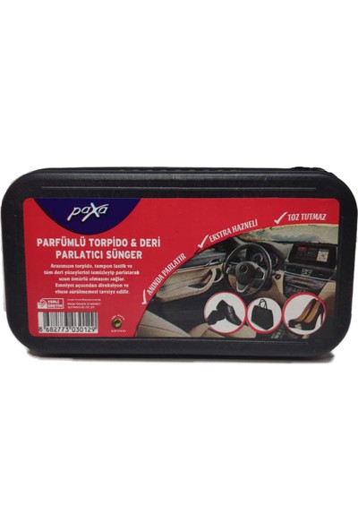 Paxa Parfümlü Torpido ve Deri Parlatıcı Sünger