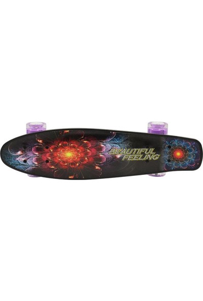 Can Işıklı Desenli Kaykay Mor