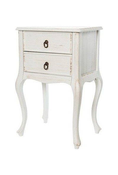 Roys Ahşap 2 Çekmeceli Masif Beyaz Patineli Komodin Telefonluk Roys Ahşap 2 Çekmeceli Masif Beyaz Patineli Komodin Telefonluk