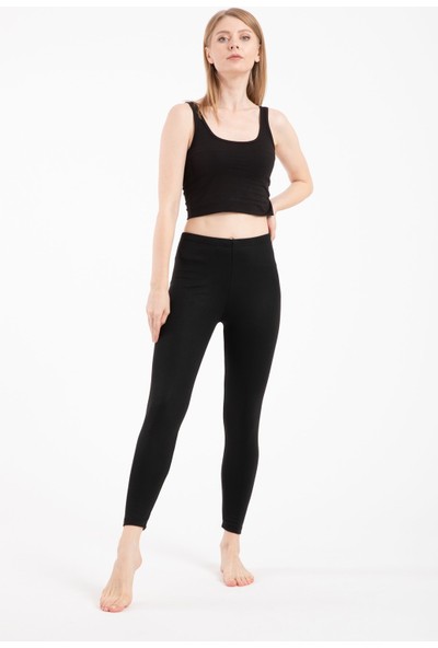 Pemilo Kadın 166 Düz Termal Tayt Siyah