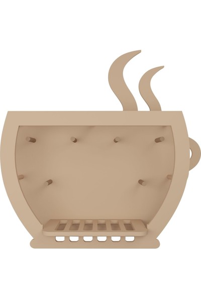 Ucuz Ahşap Hobi Fincan Kupalık Ham Ahşap Mdf