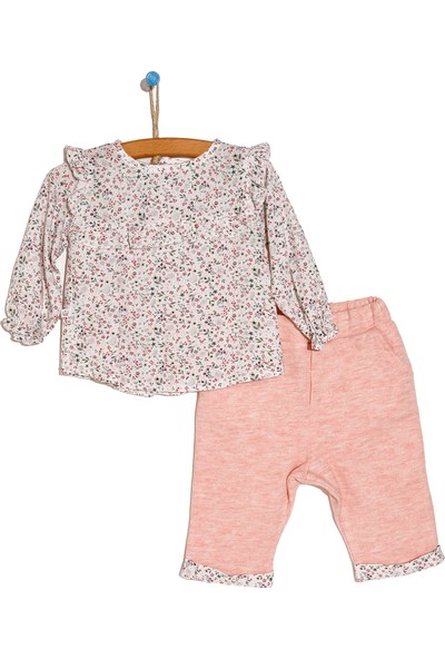 For My Baby Pink Birds Gömlek-Pantolon
