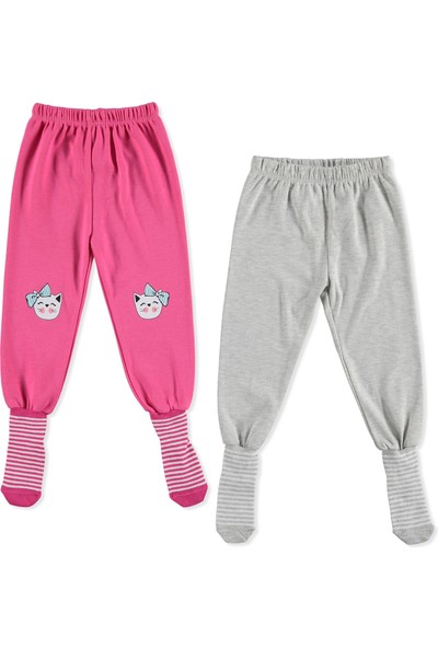 Hello Baby Basic Bebek 2li Çoraplı Pijama Pantolon