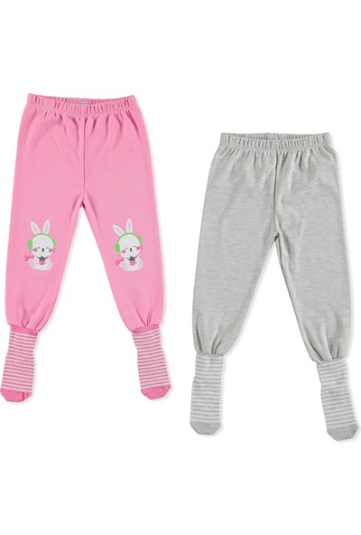 Hello Baby Basic Bebek 2li Çoraplı Pijama Pantolon