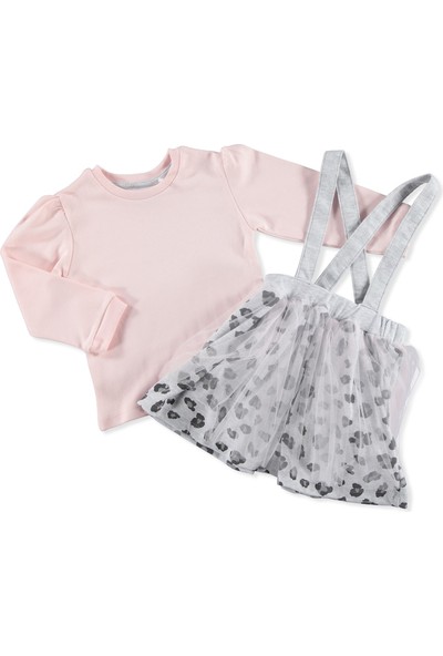 Hello Baby Leopar Tema Tüllü Jile-Sweatshirt
