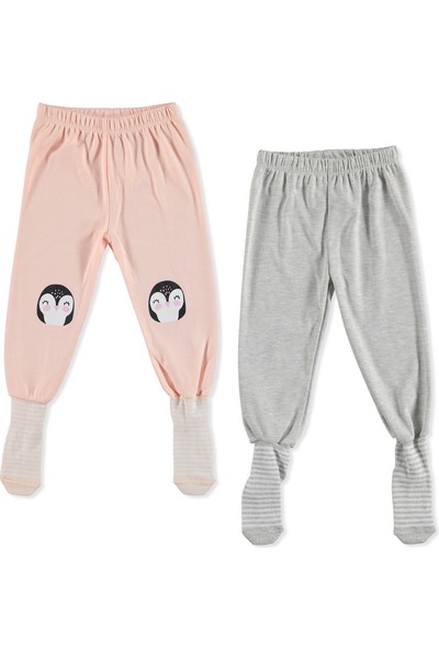 Hello Baby Basic Bebek 2li Çoraplı Pijama Pantolon