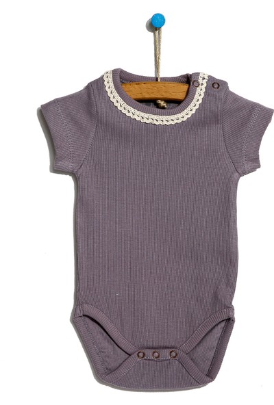 Newborn Fashion Club Dantel Yaka Kısa Kol Body