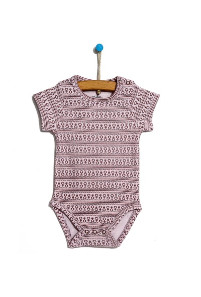 Newborn Fashion Club Desenli Kısa Kol Body Newborn Fashion Club Desenli Kısa Kol Body