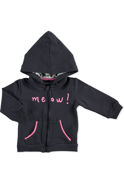 Tuffy Leopar Kapüşonlu Hırka