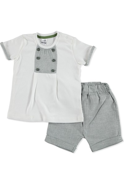 Babyz Bebek Çizgili Tshirt-Şort