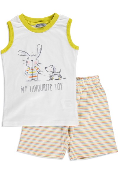 Bambaki Yaz Erkek Bebek Arkadaş Oyuncak Süprem Atlet Bisiklet Yaka 2li Atlet-Şort Bambaki Yaz Erkek Bebek Arkadaş Oyuncak Süprem Atlet Bisiklet Yaka 2li Atlet-Şort